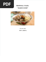 Proposal Bisnis Bakso Aci | PDF | Karier & Perkembangan