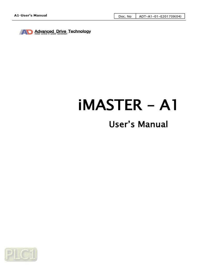 IMaster Adt A1 Manual en WWW plc1 Ir | PDF | Mains Electricity | Electrical Engineering