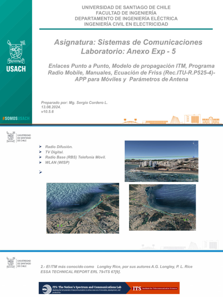 EXP5 - Simulación Enlaces de RF y Propagación-1-2024 | PDF | Antena (Radio) | Espectro ...