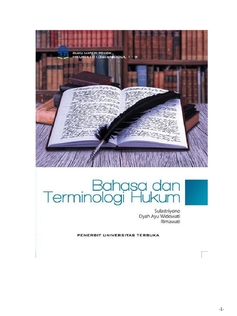 25 - S5 Resume 02.02 Bahasa Dan Terminologi Hukum (HKUM4101) | PDF