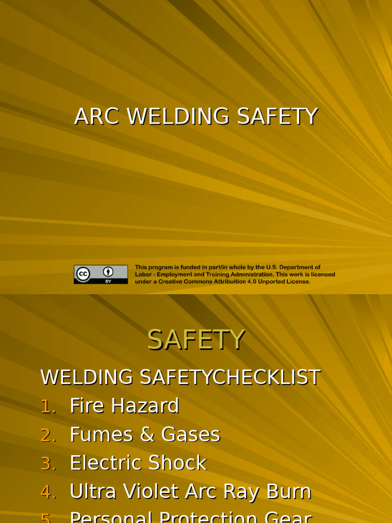 Arc Welding Safety | PDF