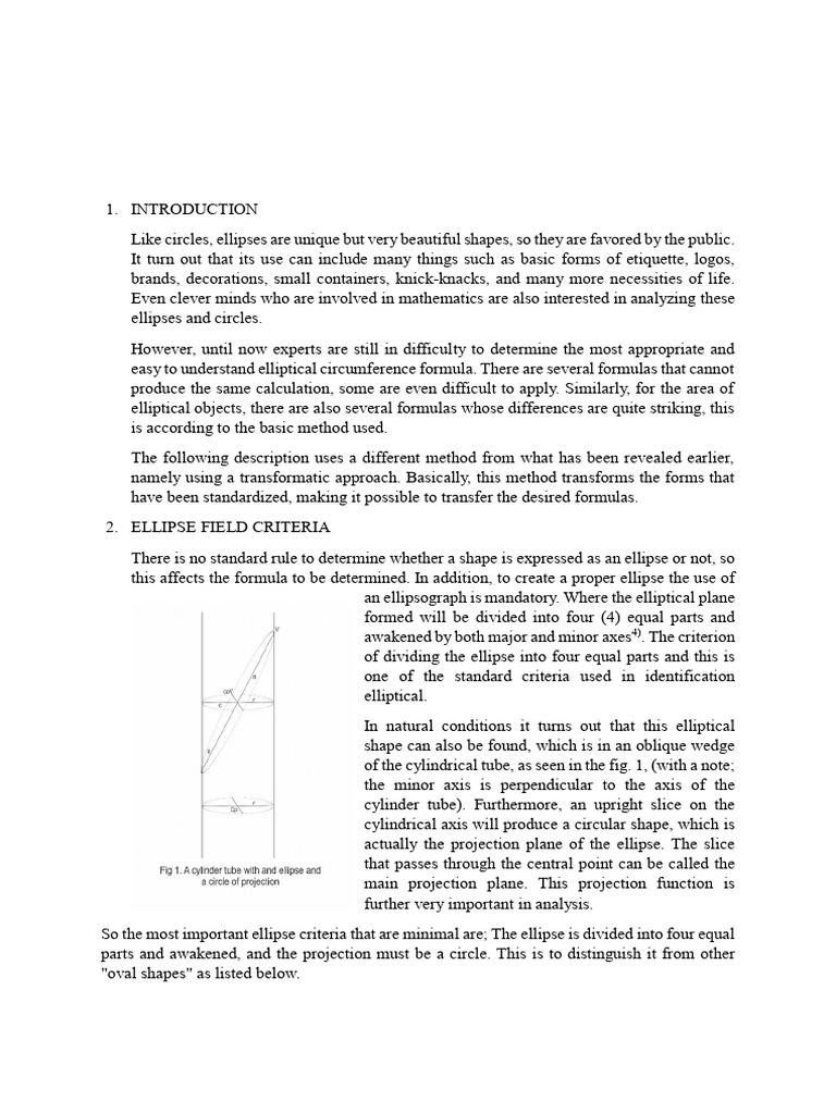 Transformatic Ellipse Formulas Explained | PDF | Ellipse | Sphere