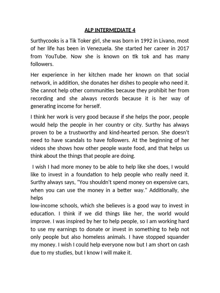 Alp Intermediate 4 | PDF | Self-Improvement | Wellness