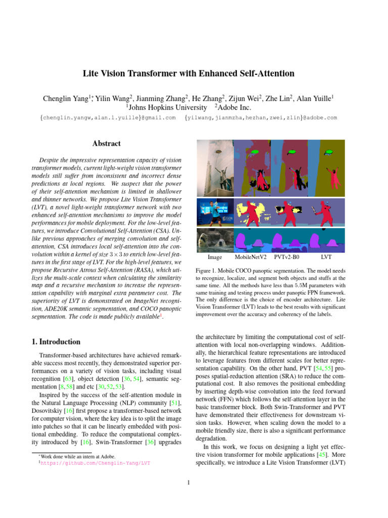 ViT-Lite | PDF | Image Segmentation | Applied Mathematics