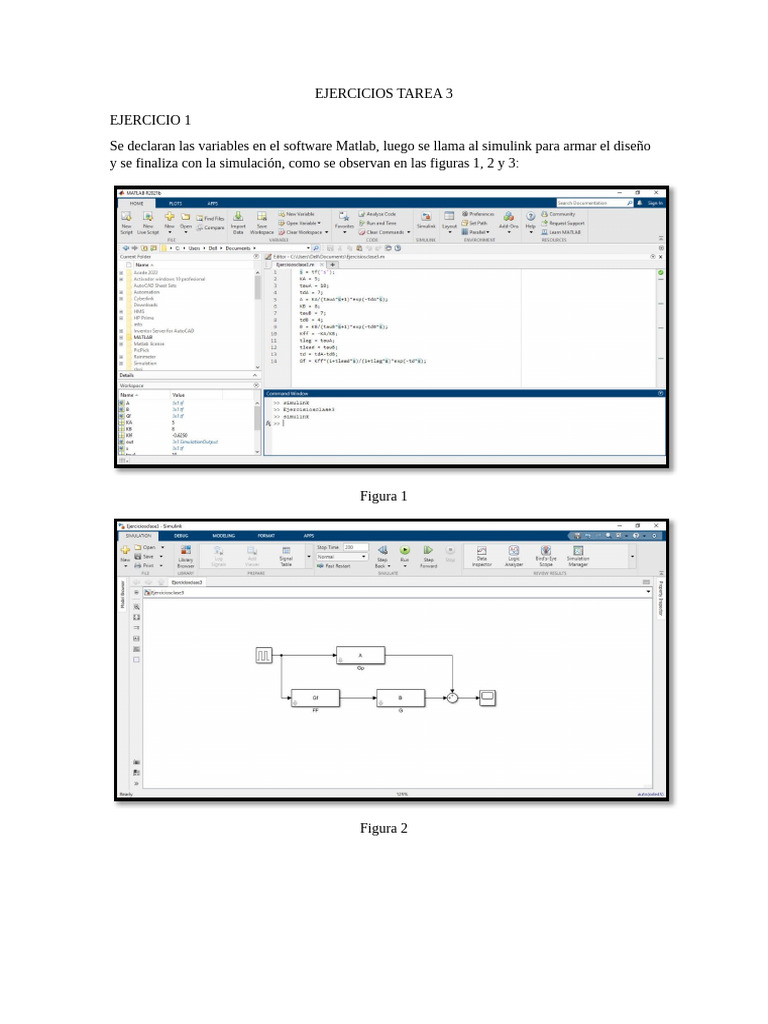 Ejercicios de Control en Matlab | PDF | Matlab | Informática