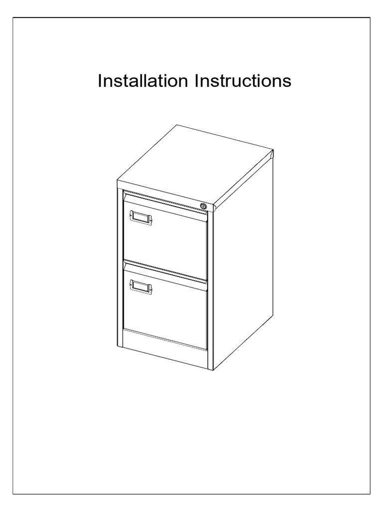 Vertical File Cabinet Assembly Guide | PDF