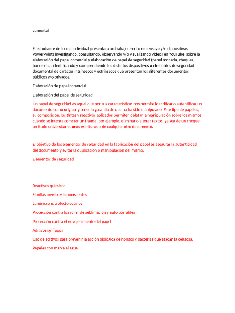 Elaboración de Papel Comercial y de Seguridad | PDF | Mercados ...