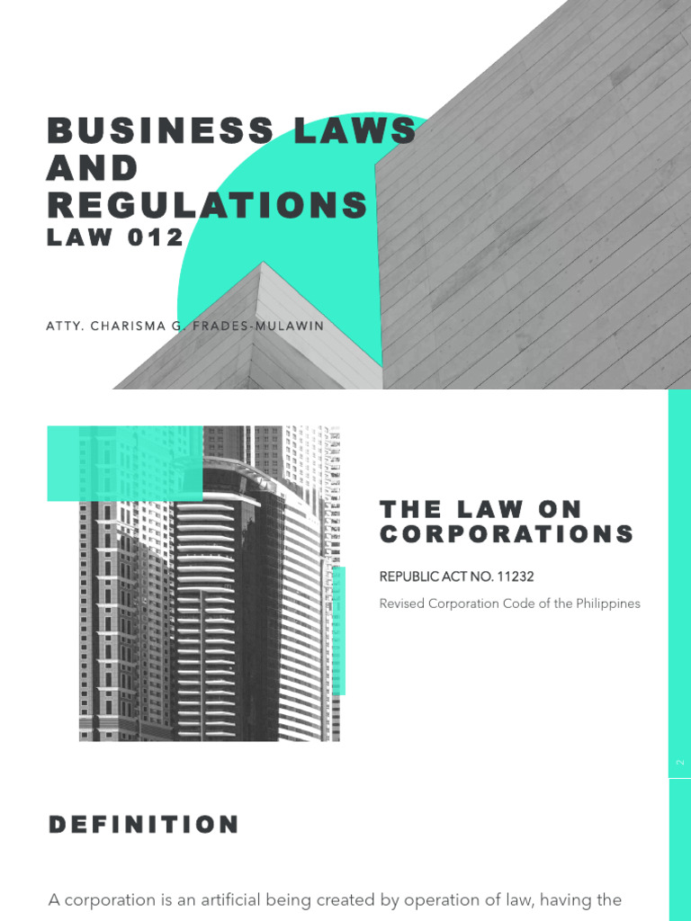 2 Business-Law-Corporation CGFM | PDF | Board Of Directors | Stocks