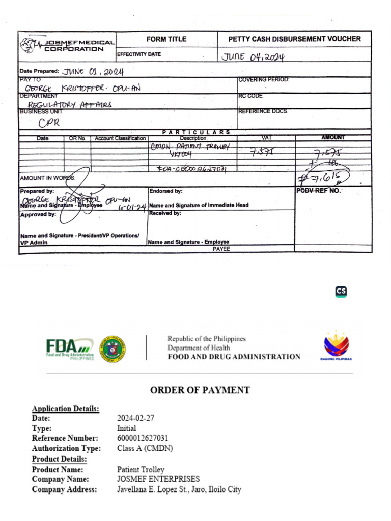 Order of Payment 6000012627031 | PDF