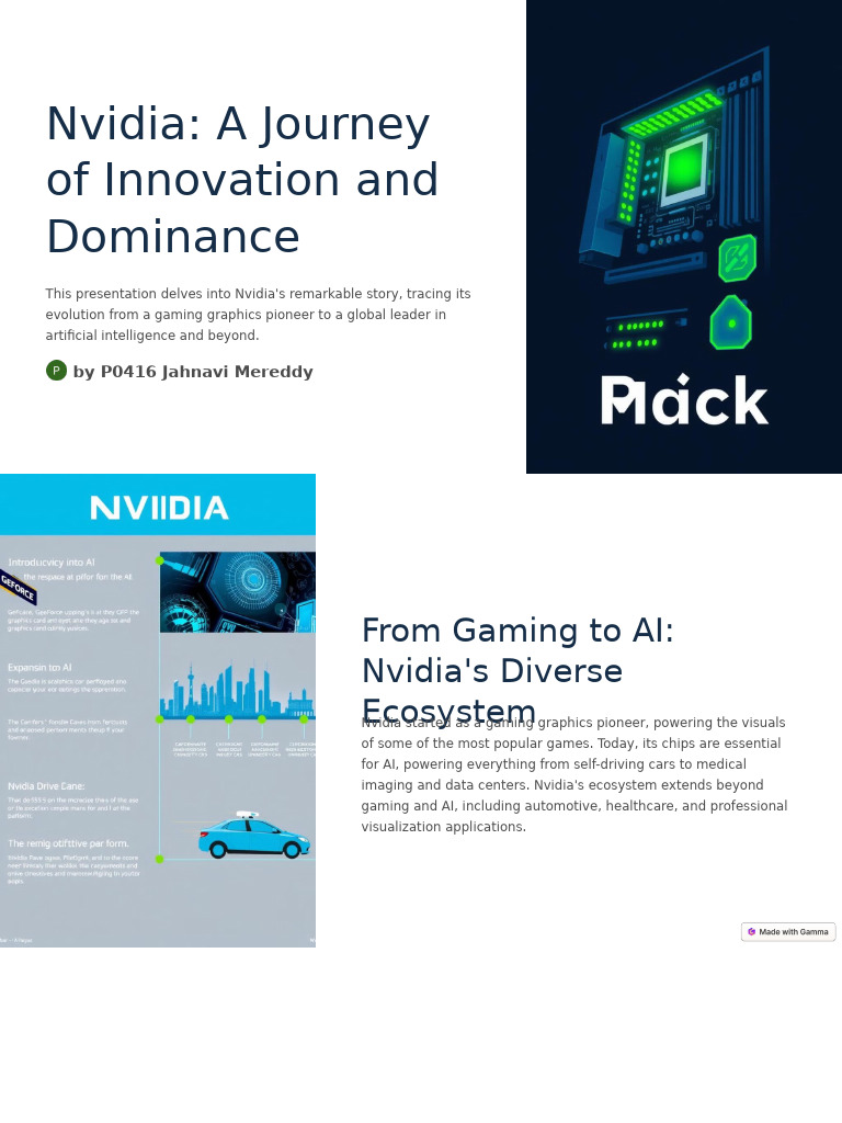 Nvidia A Journey of Innovation and Dominance | PDF | Graphics Processing Unit | Artificial ...