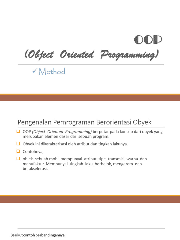 Oop-Method | PDF