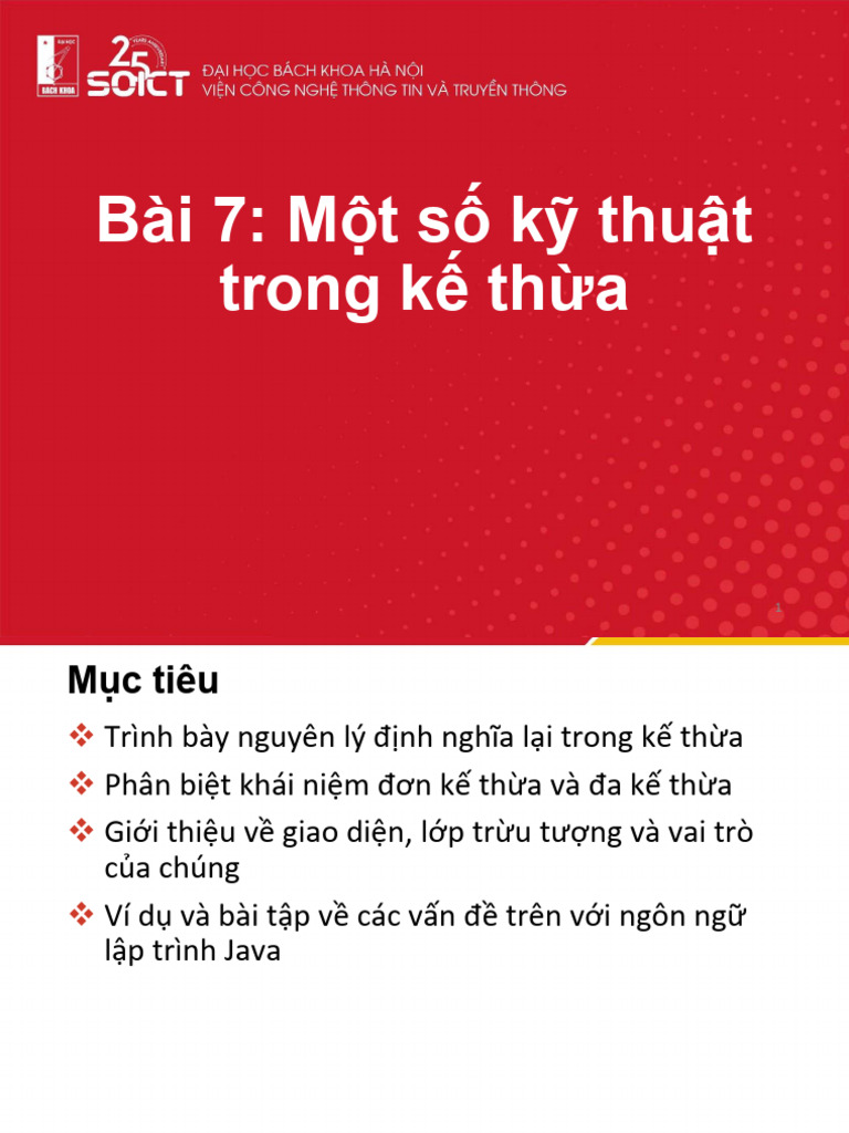 Bai 07 - Mot So Ky Thuat Trong Ke Thua | PDF