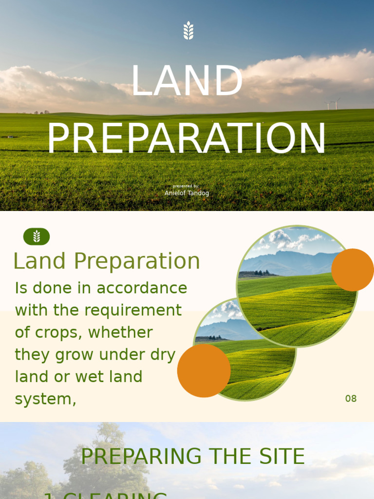 Land Preparation for Wet and Dry Farming | PDF