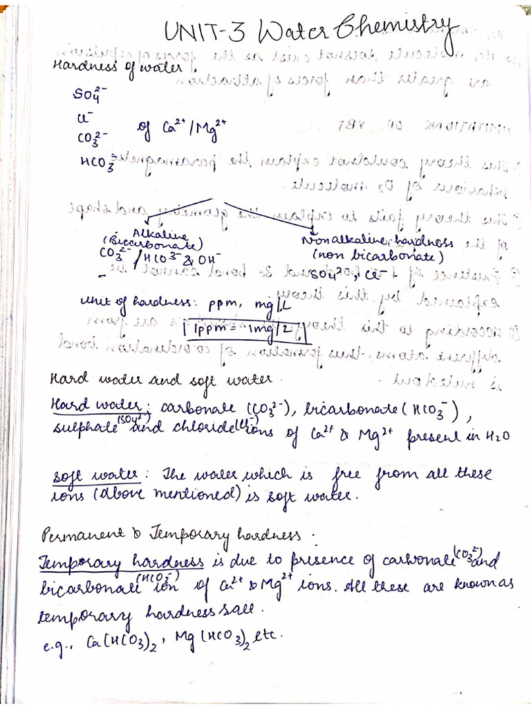 Water Chemistry | PDF
