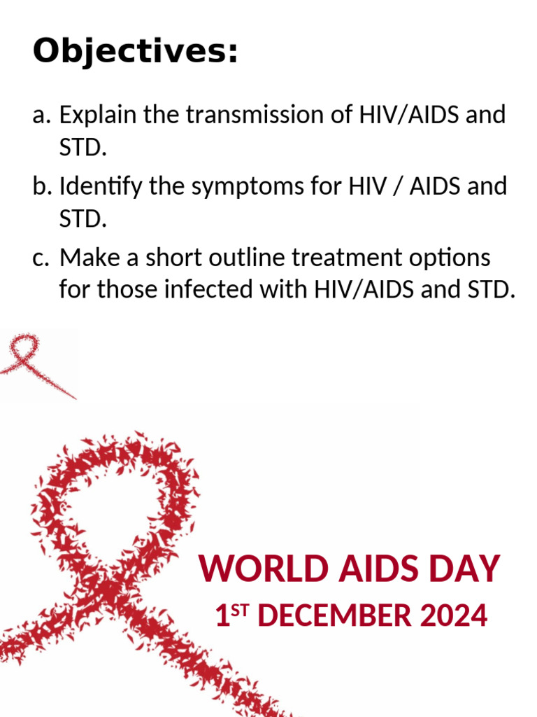 World AIDS Day Presentation | PDF | Hiv/Aids | Infection