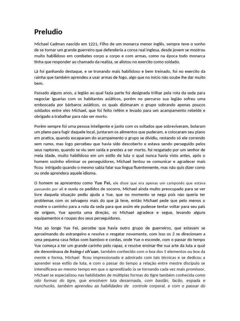 Preludio PM | PDF | Tempo | Exército