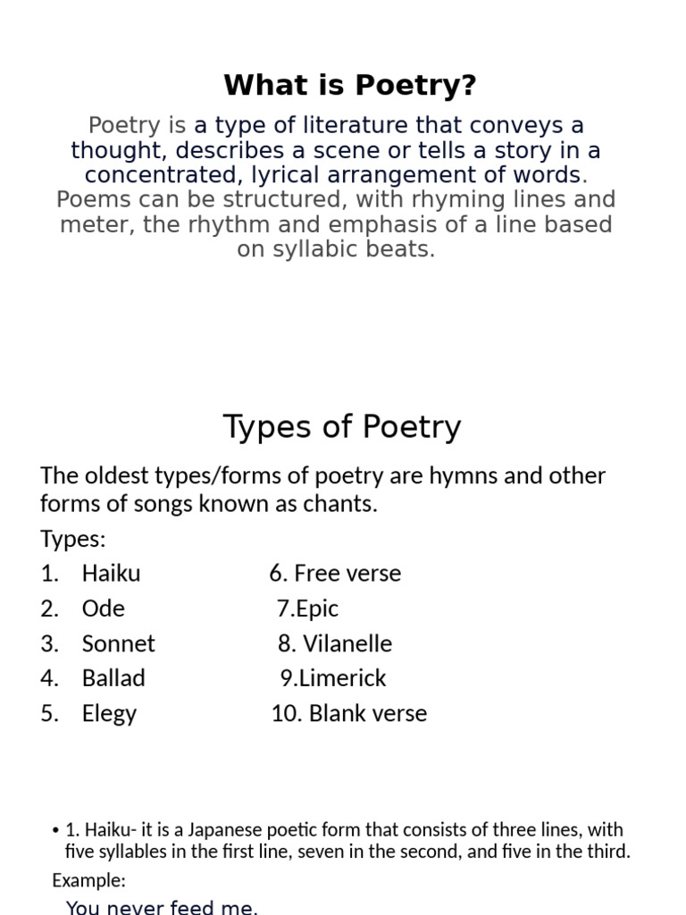 What Is Poetry PDF | PDF | Poetry | Sonnets
