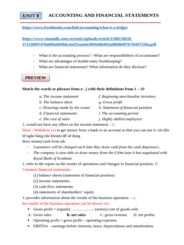 Accounting and Financial Statements | PDF | Cash Flow Statement | Net ...