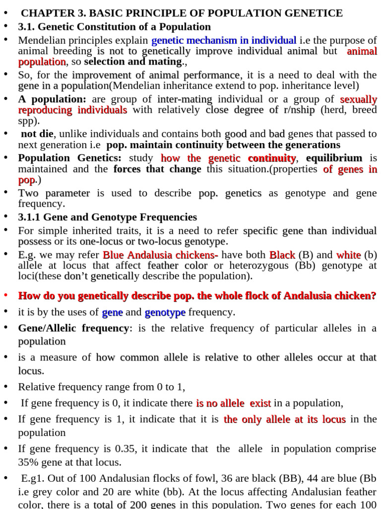 Chapter 3 Breeding Final | PDF | Zygosity | Genotype