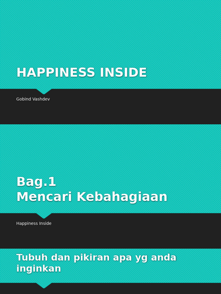 Happiness Inside - Gobind Vashdev | PDF