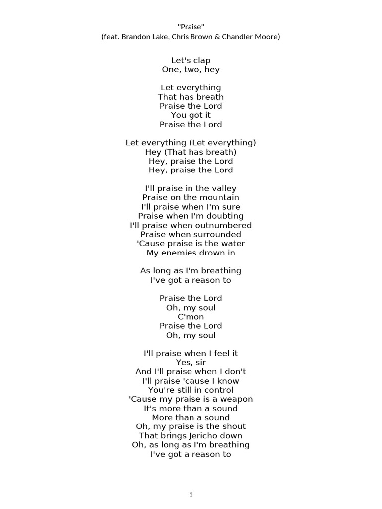 Jesus Reigns Lineup | PDF | Glory (Religion) | Religious Belief And ...