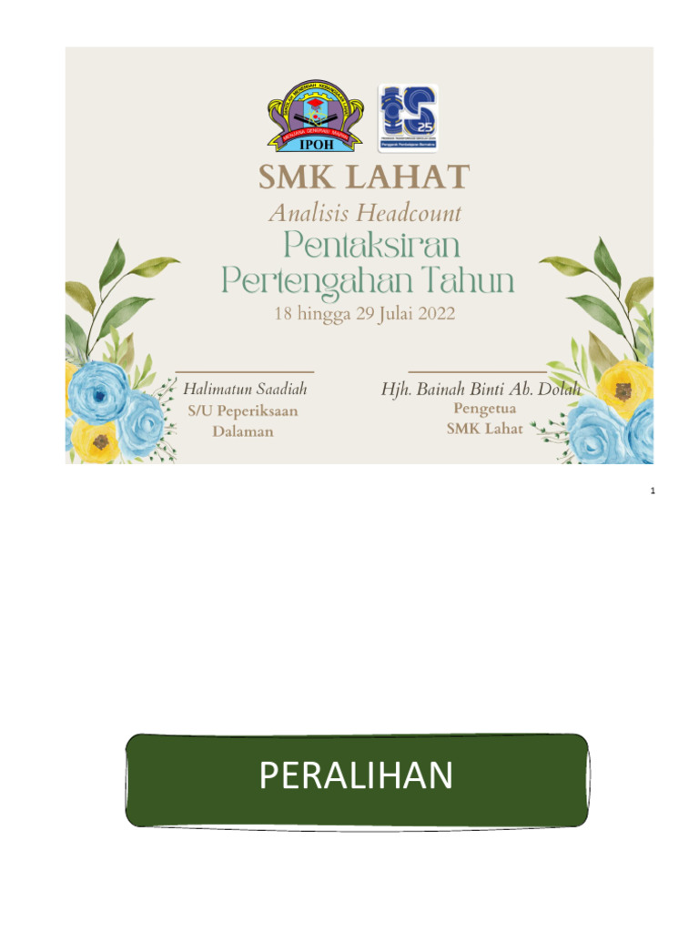 Analisis Headcount PPT 2022 | PDF | Malaysia | Onomastics