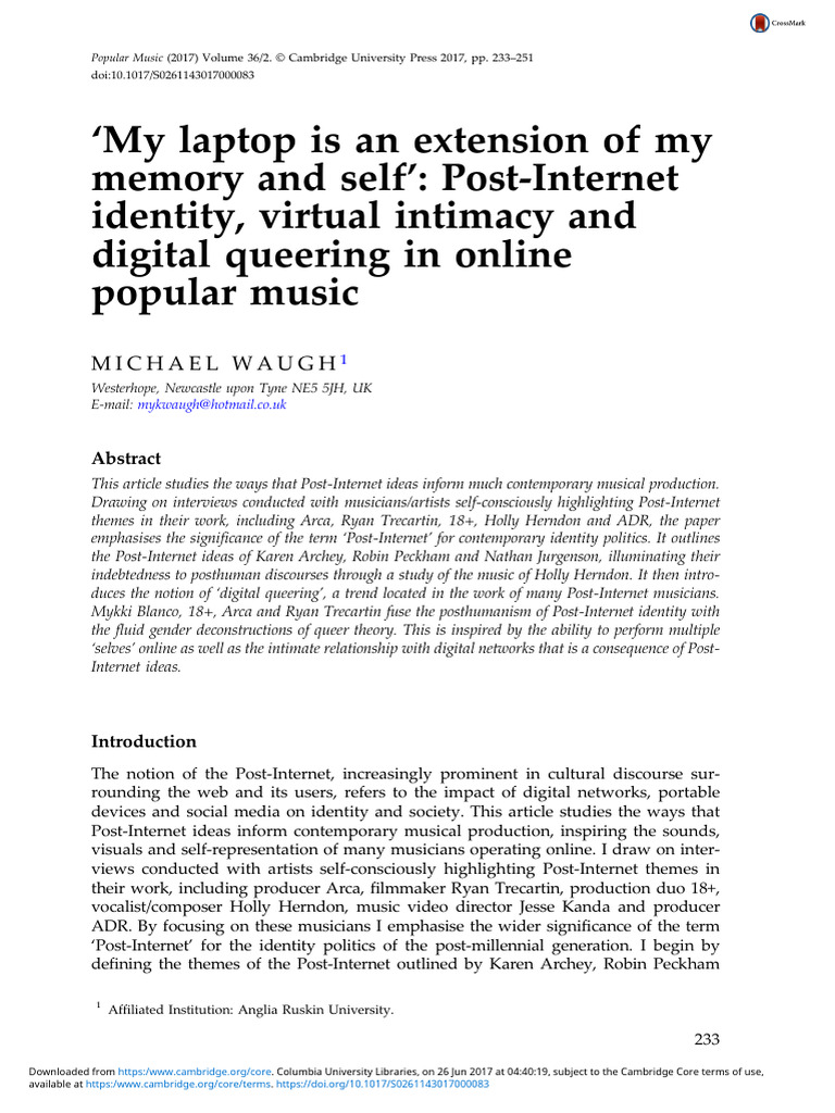 Virtual Intimacy | PDF | Gender | Gender Studies