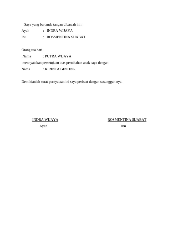 Saya Yang Bertanda Tangan Dibawah Ini | PDF | Hukum | Kesehatan Holistik