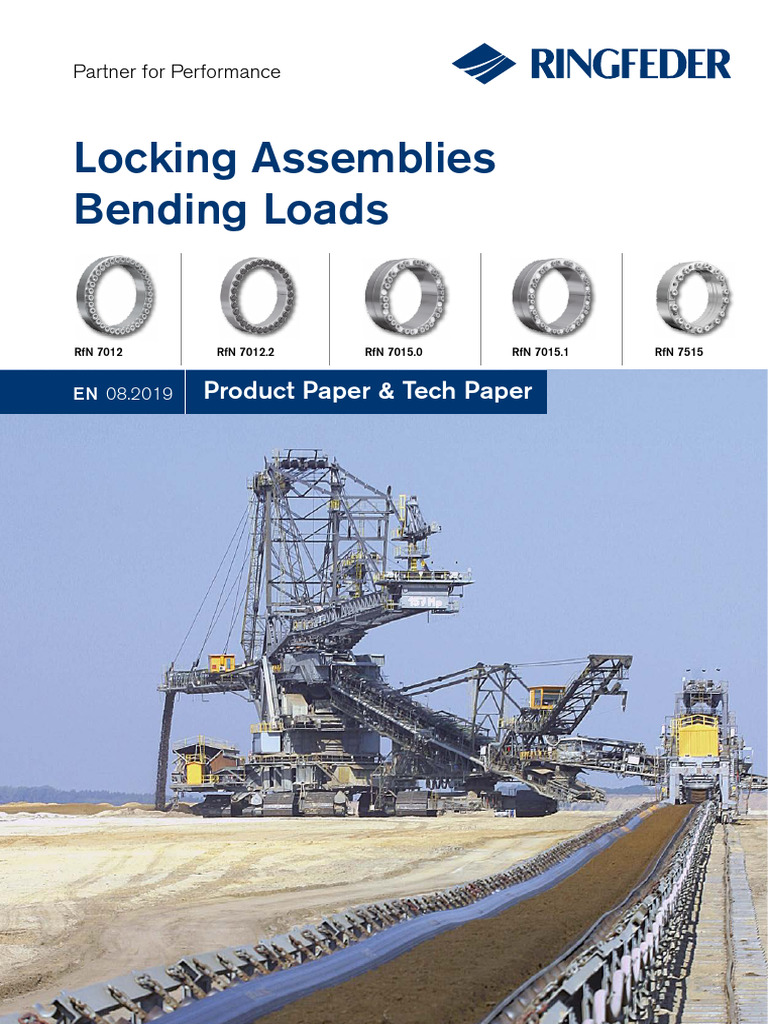 Product Paper Tech Paper Ringfeder Locking Assemblies Bending Loads en 08 2019 | PDF | Bending ...