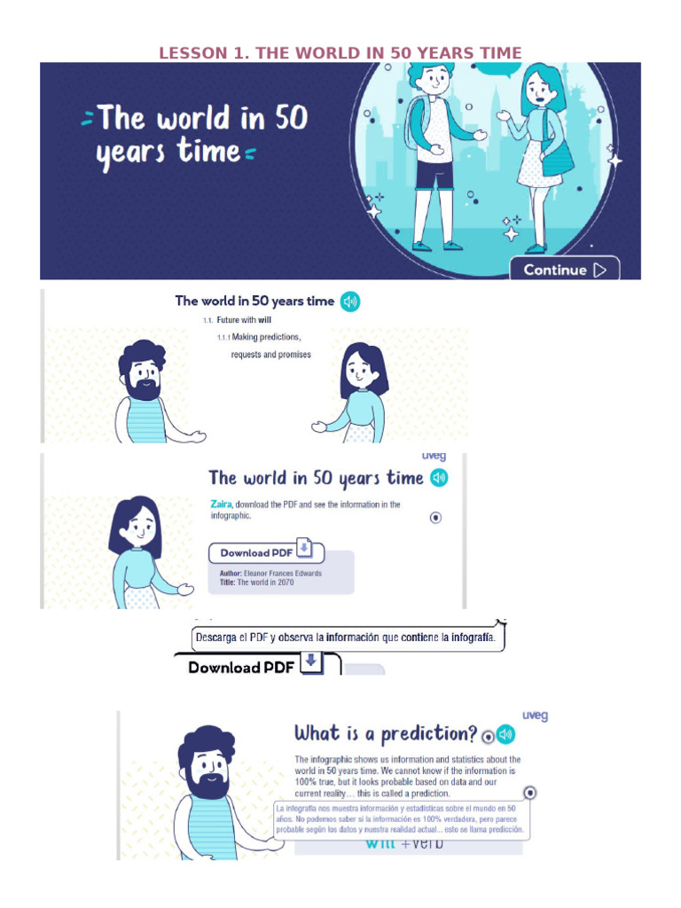 Lesson 1. The World in 50 Years Time | PDF