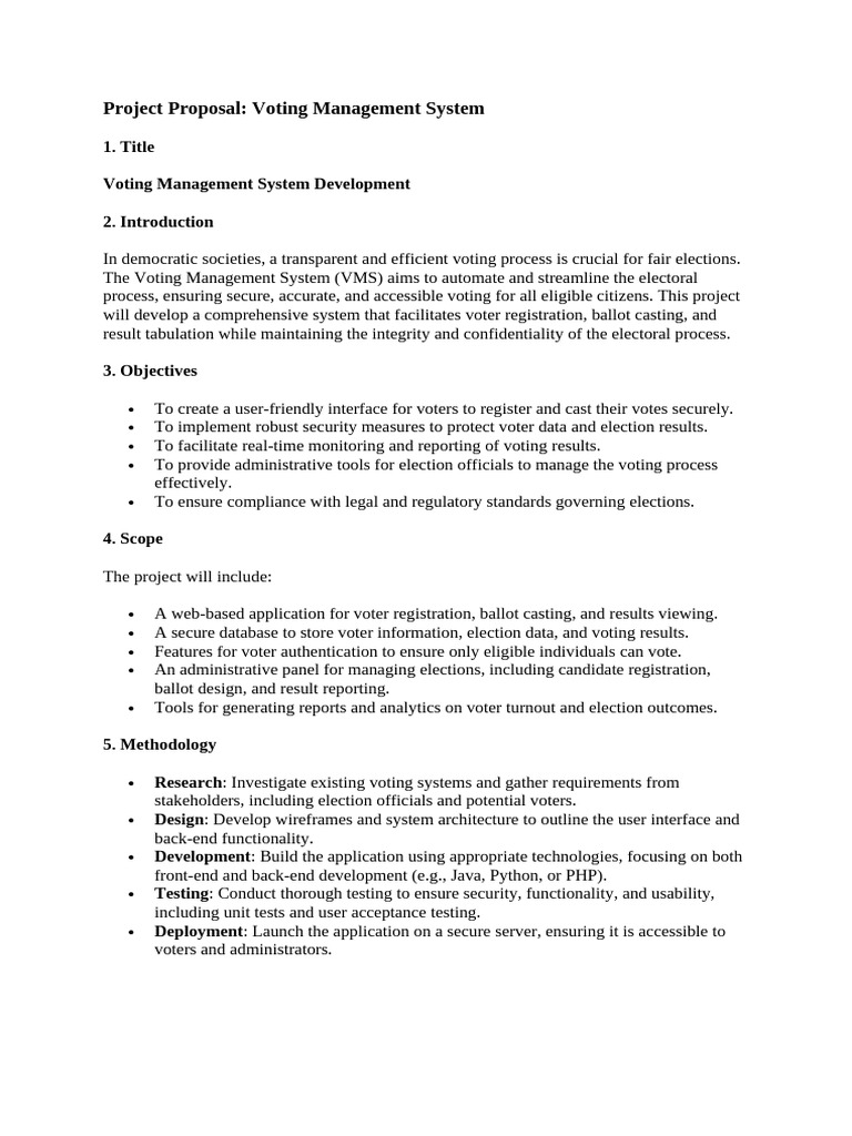 Project Proposal 02 | PDF | Voting | Elections