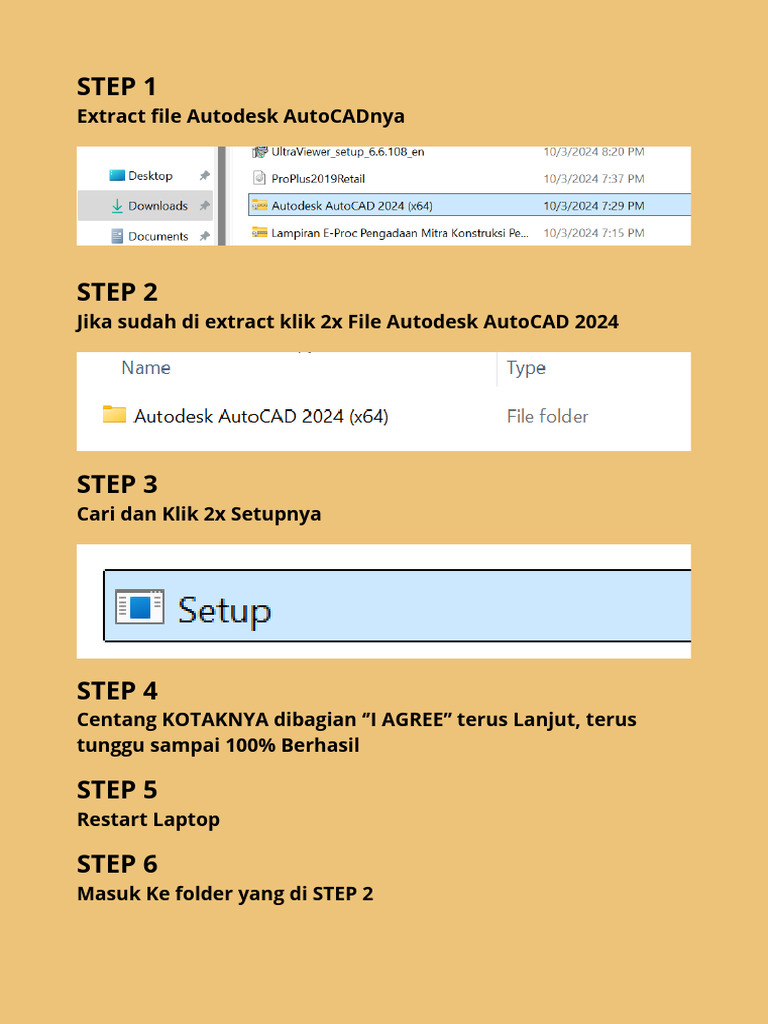 Tutorial Install Autocad 2024 | PDF