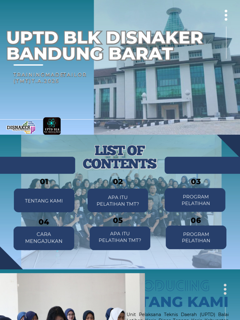 UPTD BLK DISNAKER Presentation | PDF