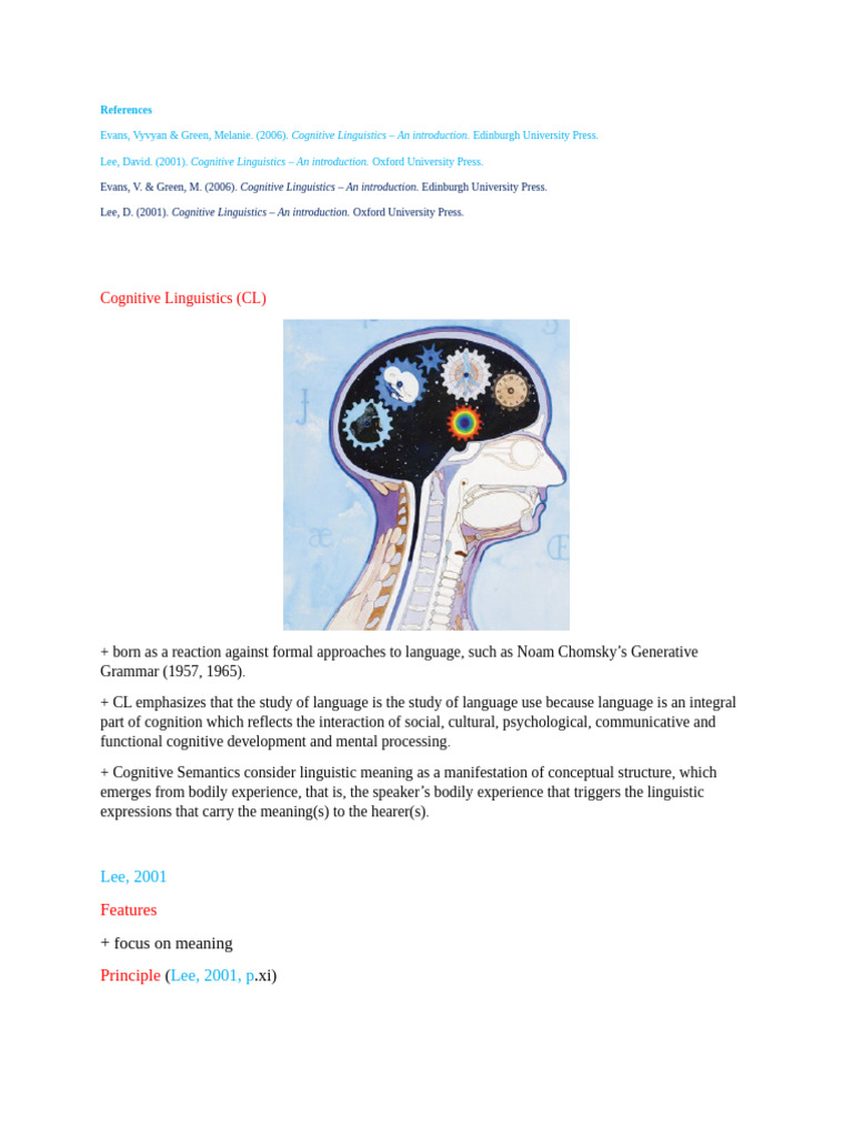 1 CL Basic Concepts | PDF | Linguistics | Semantics