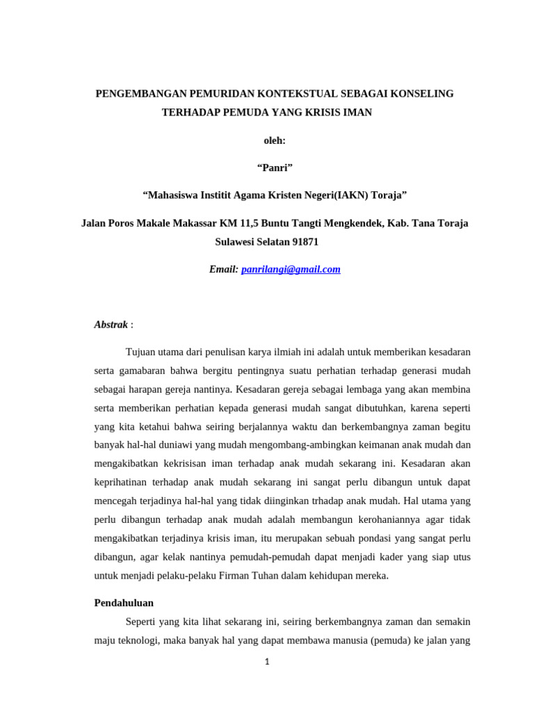 Panri MPST TAMBAHAN | PDF