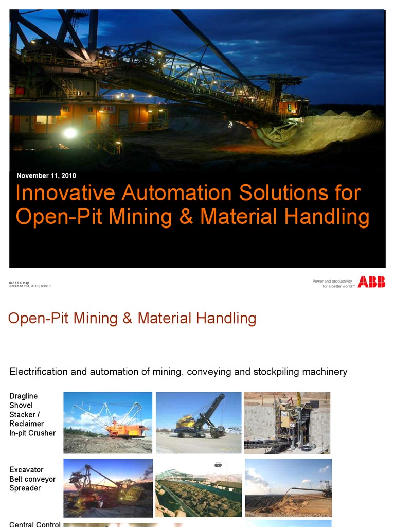Innovative Automation Solutions For Open-Pit Mining & Material Handling ...