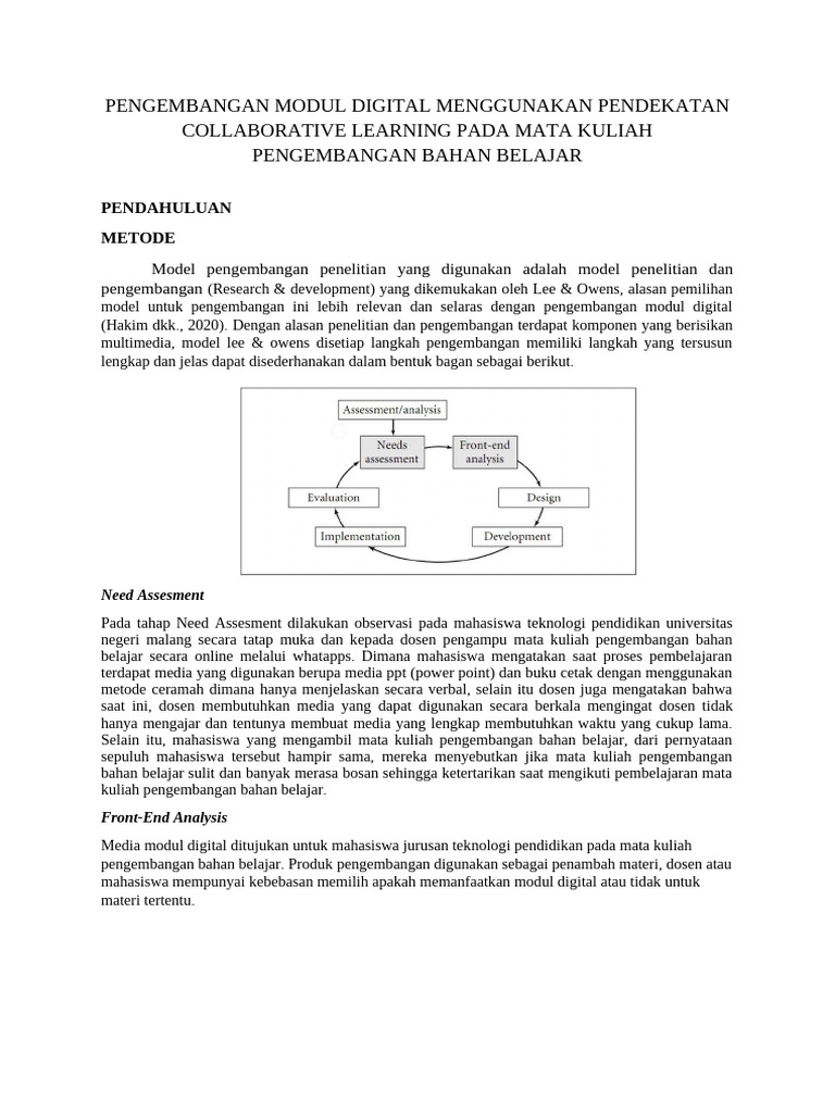 Modul Digital untuk Pengembangan Bahan Belajar | PDF