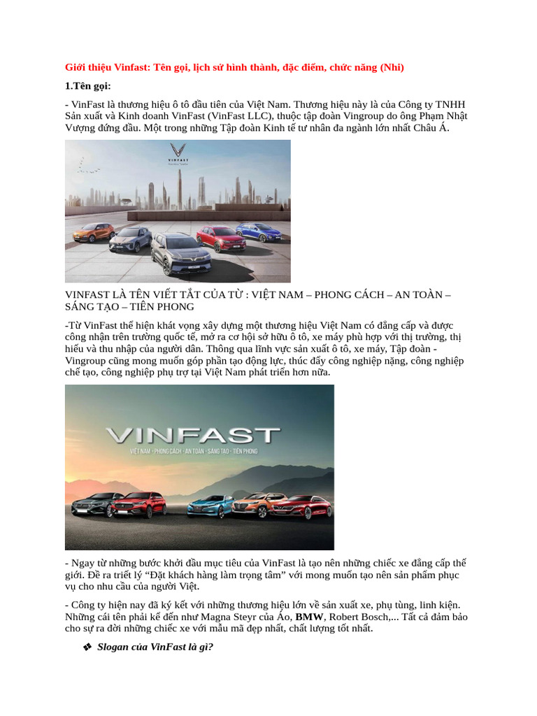 TMDT Vinfast | PDF