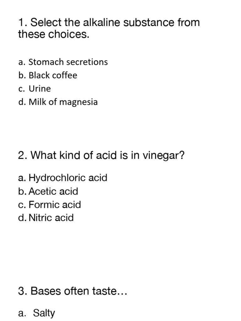 Acid Base Competition - Session 1 | PDF