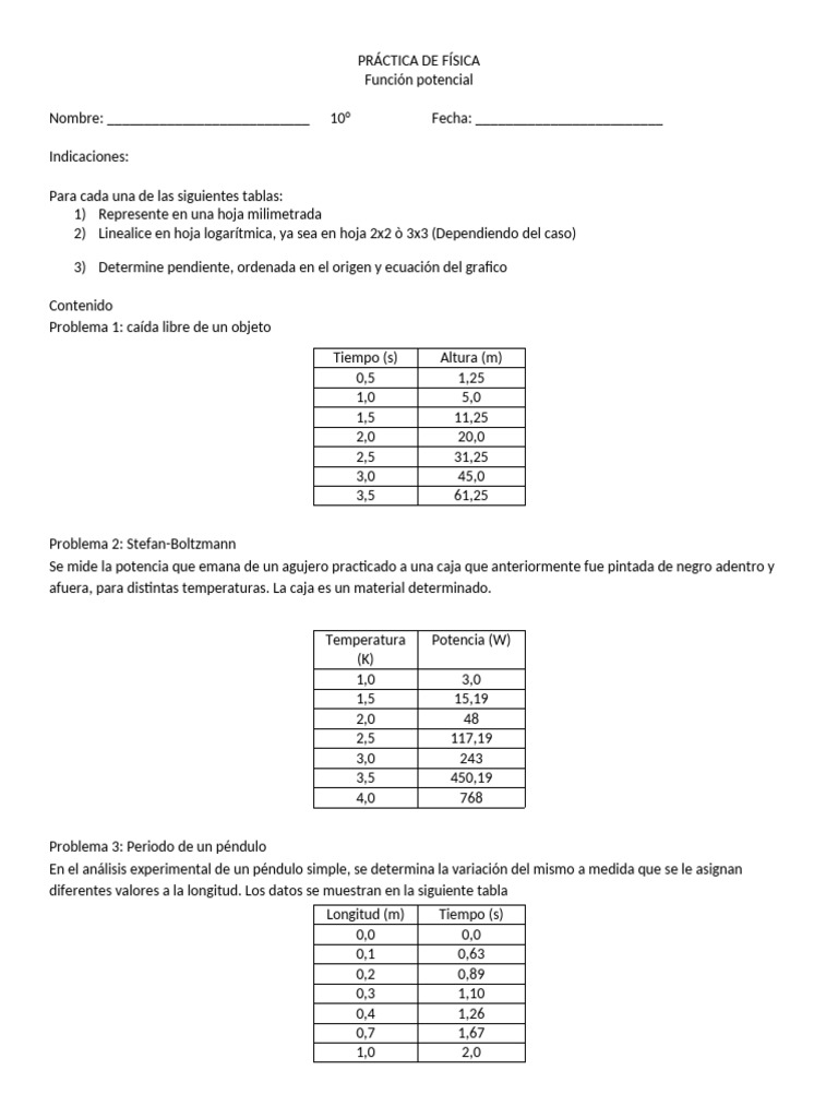 Funci N Potencial 4 | PDF | Cantidades fisicas | Mecánica