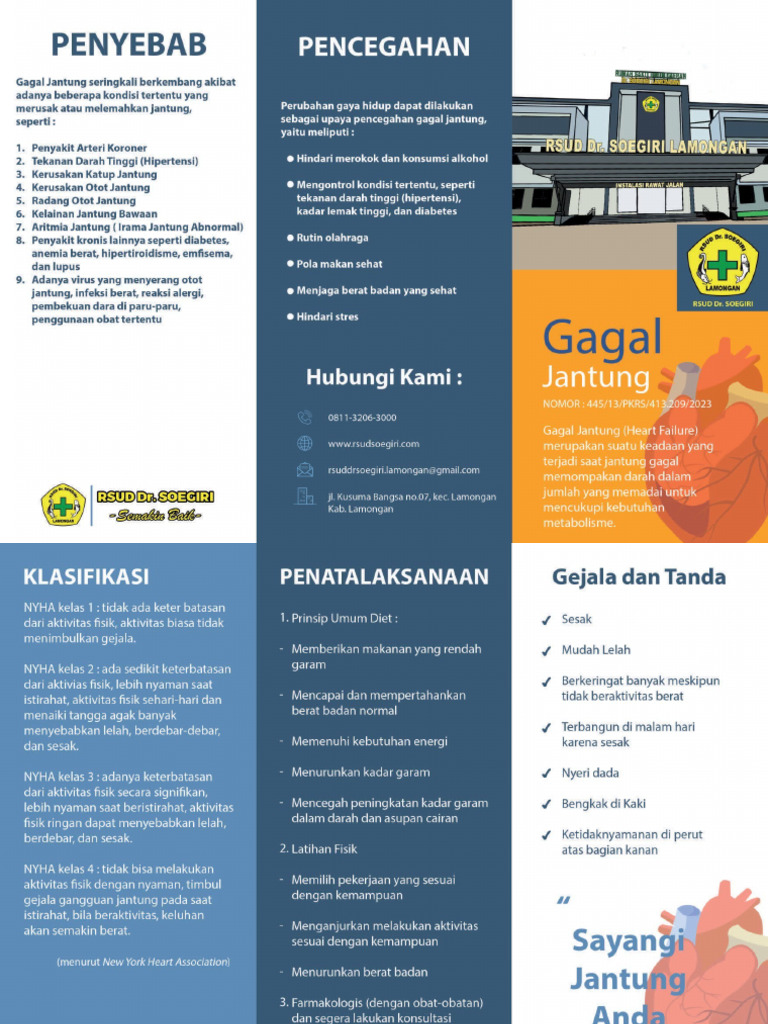 Leaflet Gagal Jantung 1 | PDF