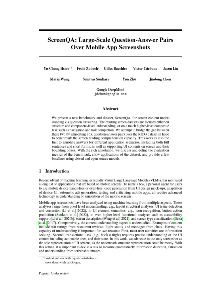 Screenqa: Large-Scale Question-Answer Pairs Over Mobile App Screenshots ...