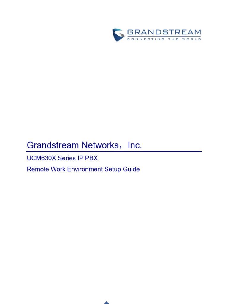 UCM630X Series IP PBX Remote Work Environment Setup User Guide | PDF | Port (Computer Networking ...