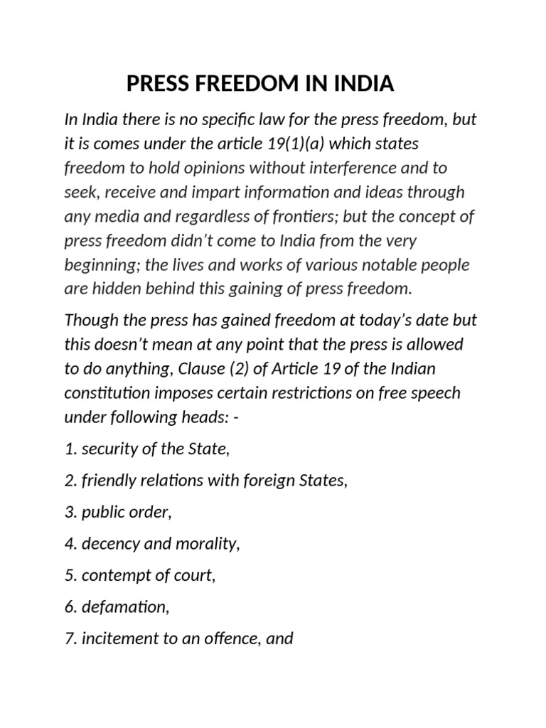 Document 7 | PDF | Freedom Of The Press | Printing Press