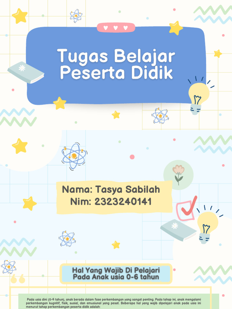 Tasya Sabilah Perkembangan Peserta Didik | PDF