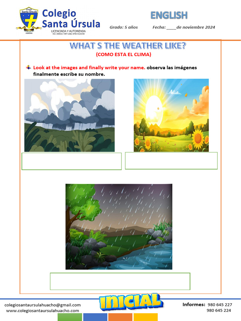 The Weather El Clima | PDF