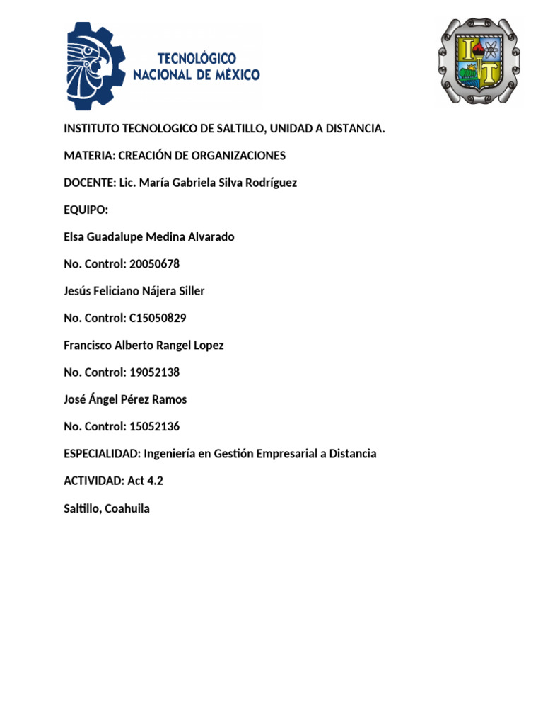 Act 4.2 CdO | PDF | Business | Marketing