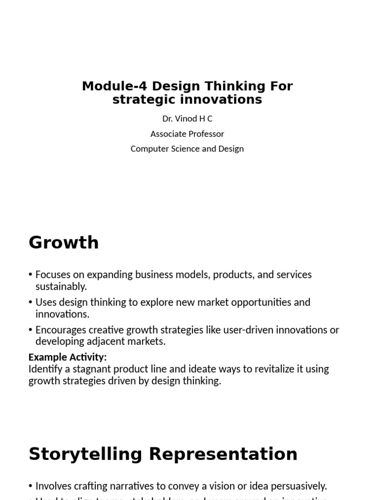 Module-4 Design Thinking For Strategic Innovations | PDF | Design ...