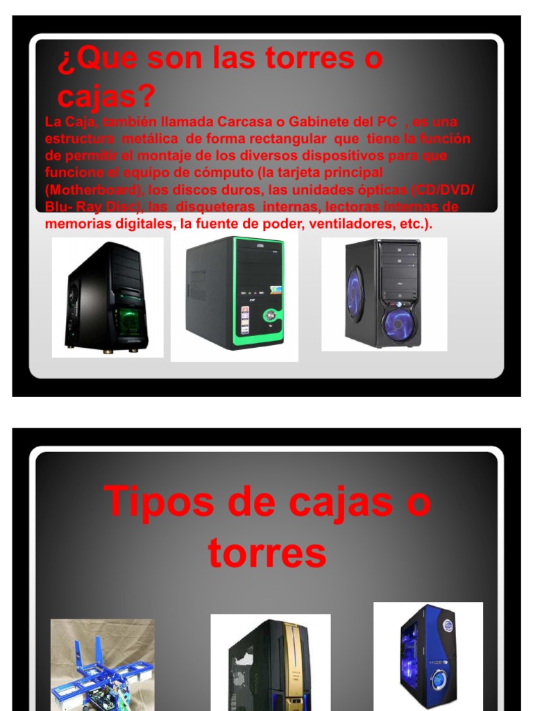 Torre o Caja | PDF | Electrónica | Hardware de la computadora