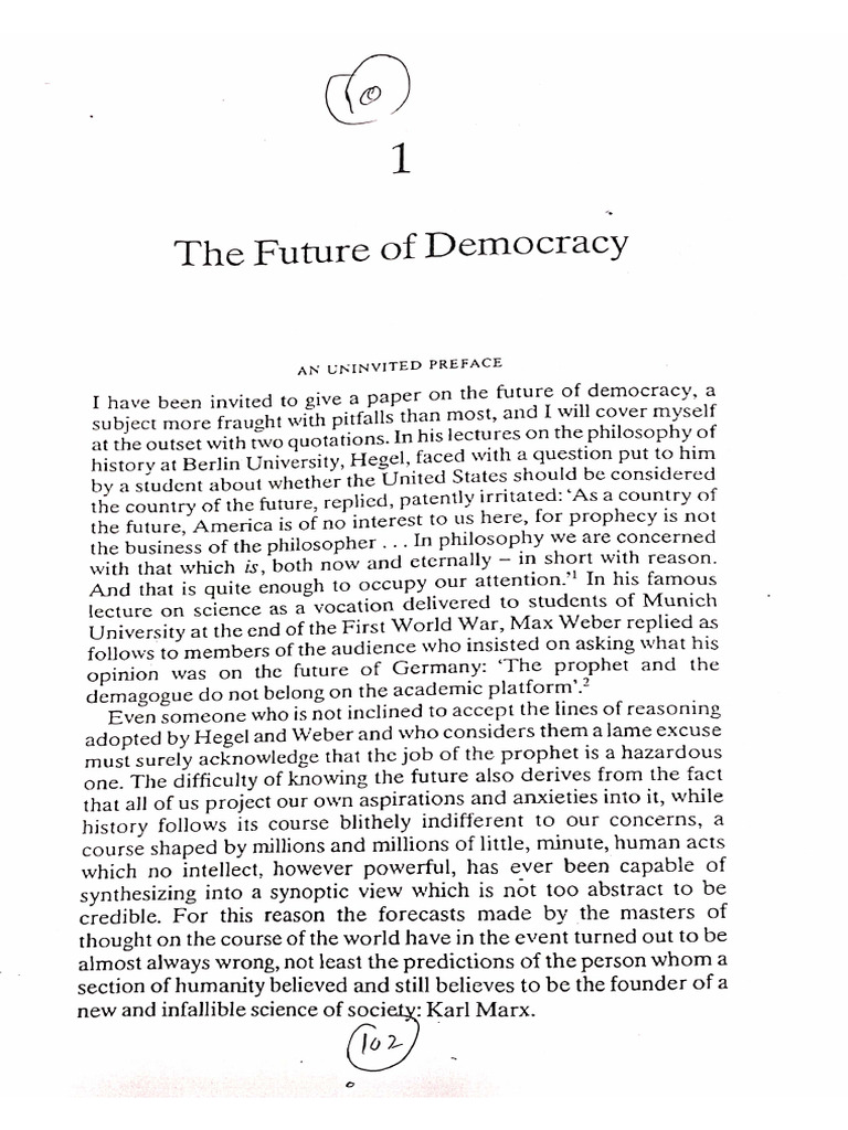 The Future of Democracy | PDF